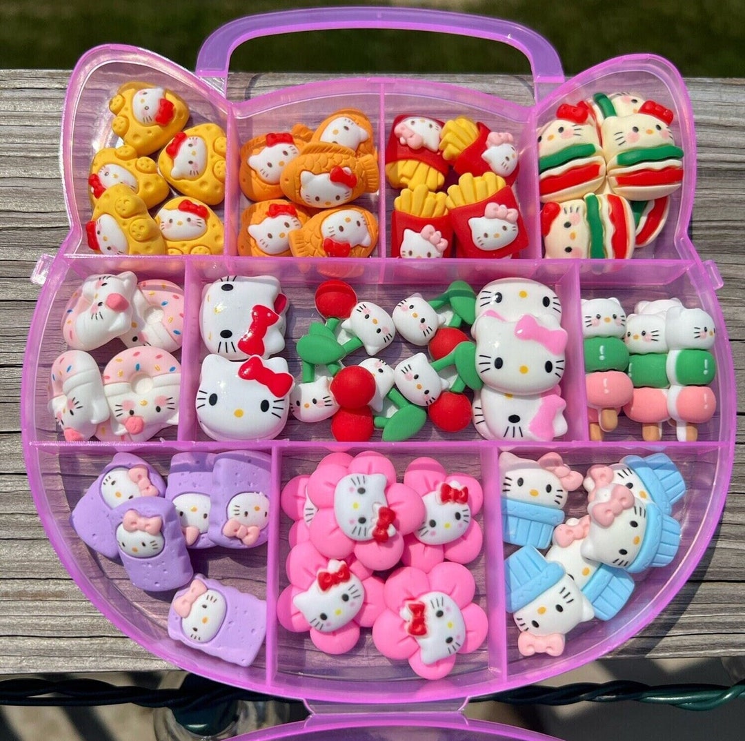 60 Pcs Kitty Charm Bundle Flat Back Charms Bulk Kawaii - Etsy