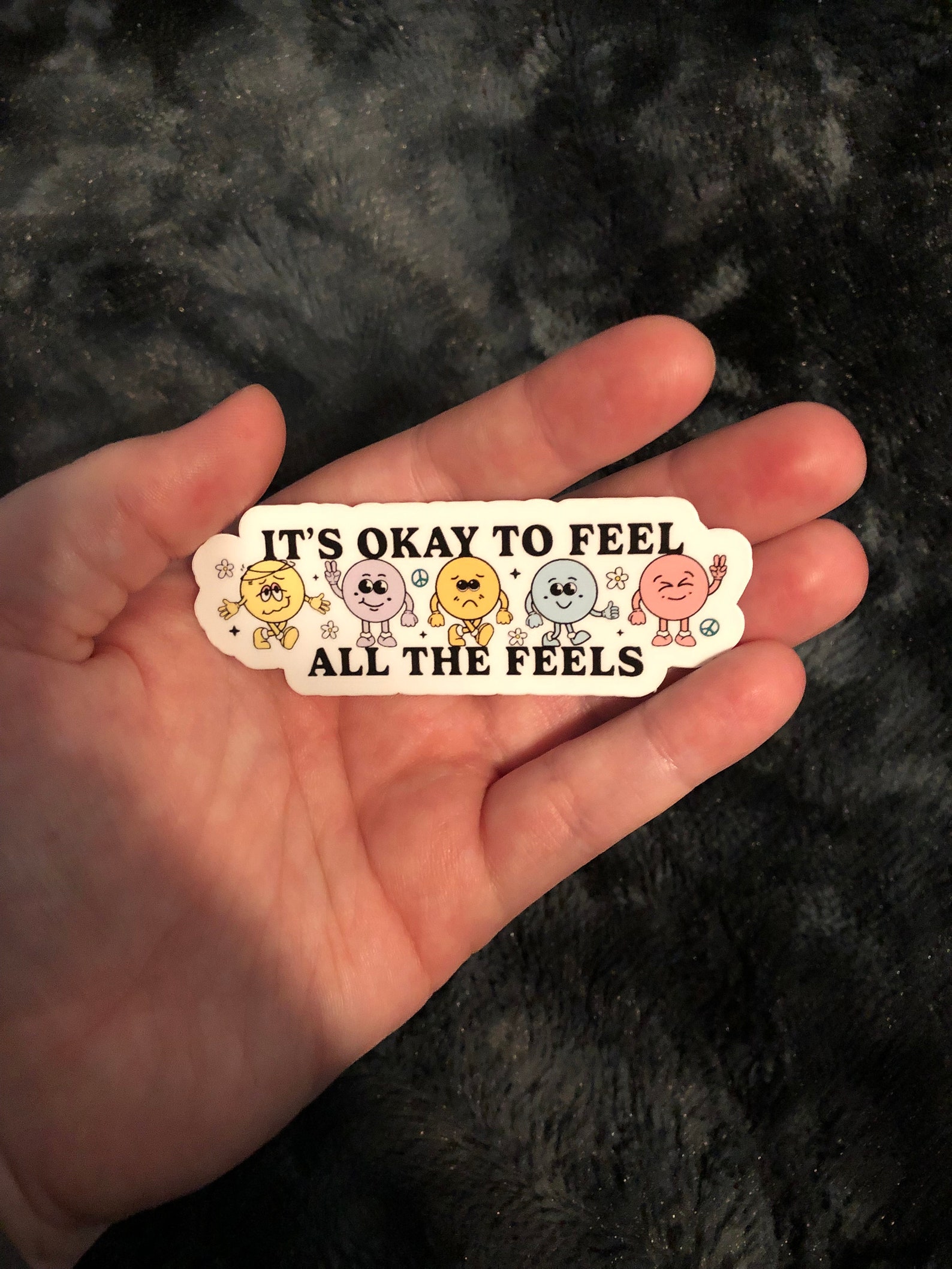 It's Okay to Feel All the Feels Sticker, Mental Health Sticker, Self ...