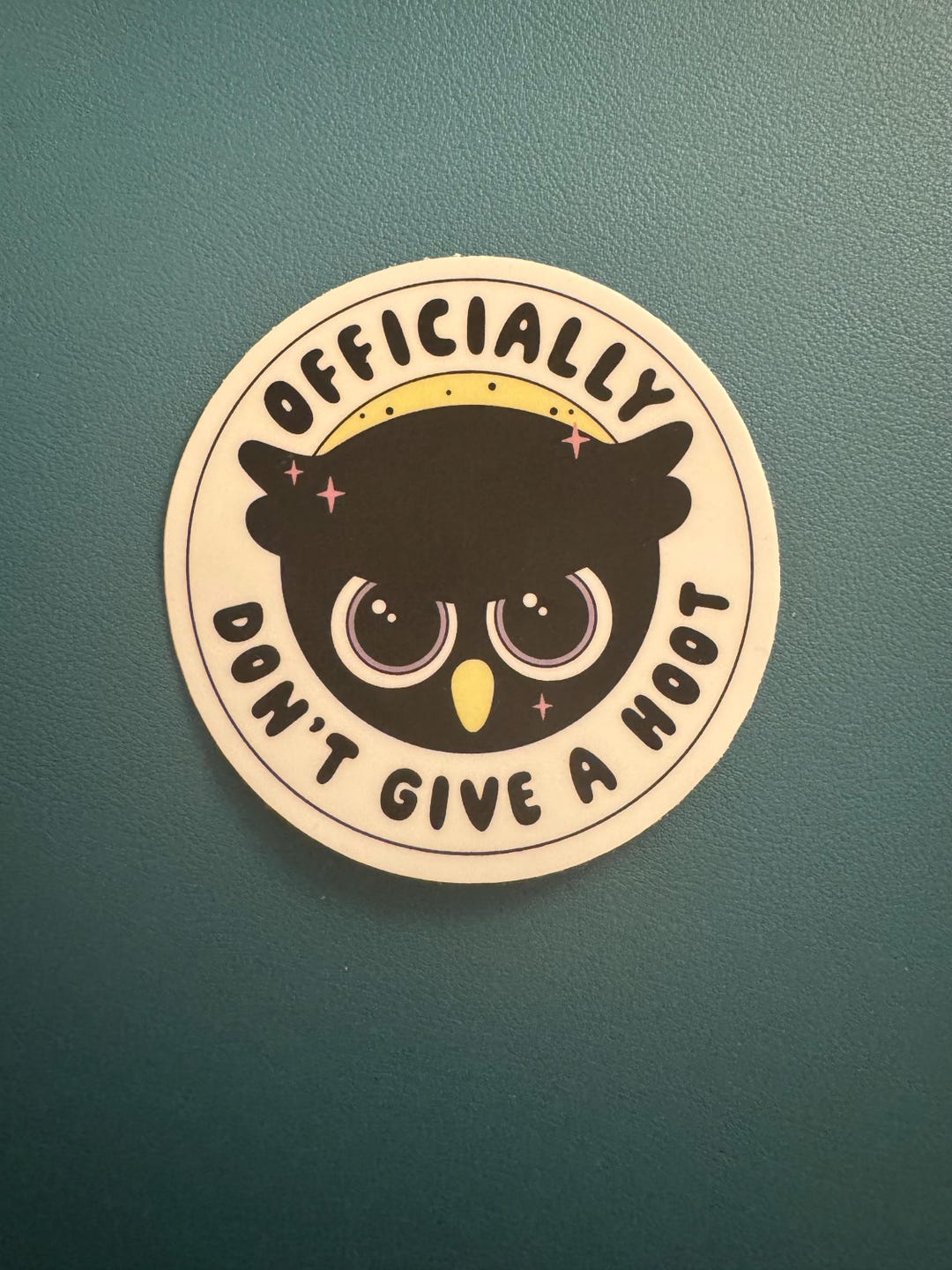 Officially Don't Give A Hoot Sticker, Night Owl Sticker, Owl Sticker ...