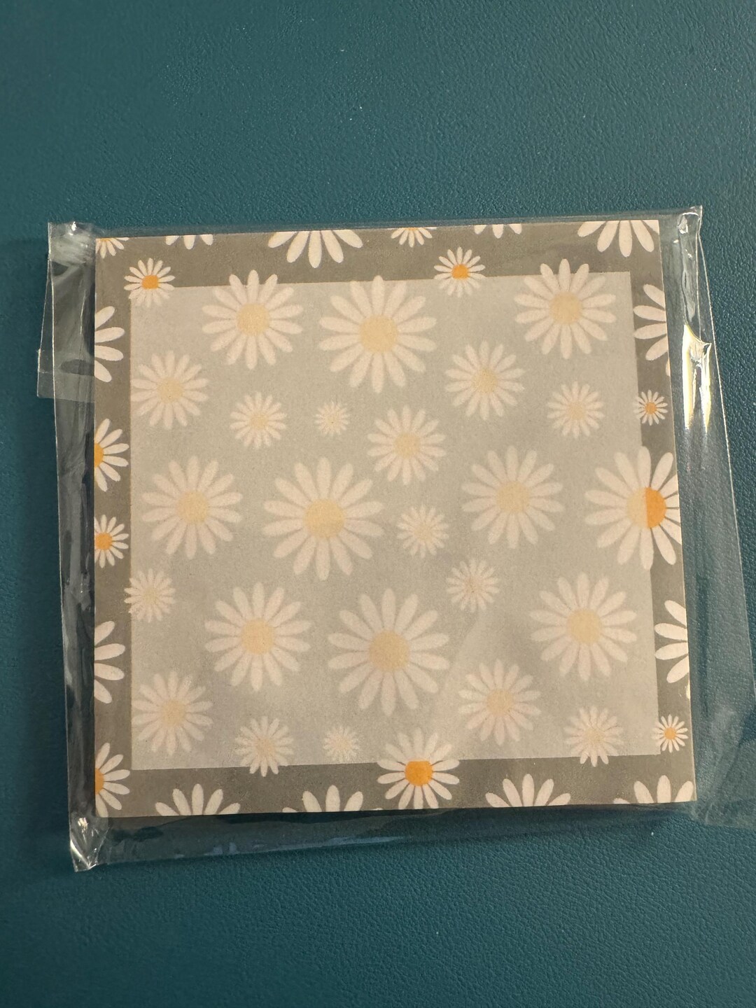 Floral Daisy Post It Notes, Jumbo Sticky Notes, Retro Stationery, Desk ...