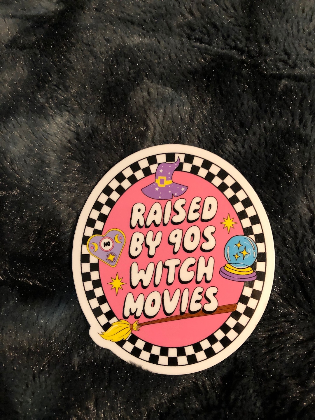 Raised by 90s Witch Movies Sticker, Y2K, 90s Girly, Witch Movies, Witch ...