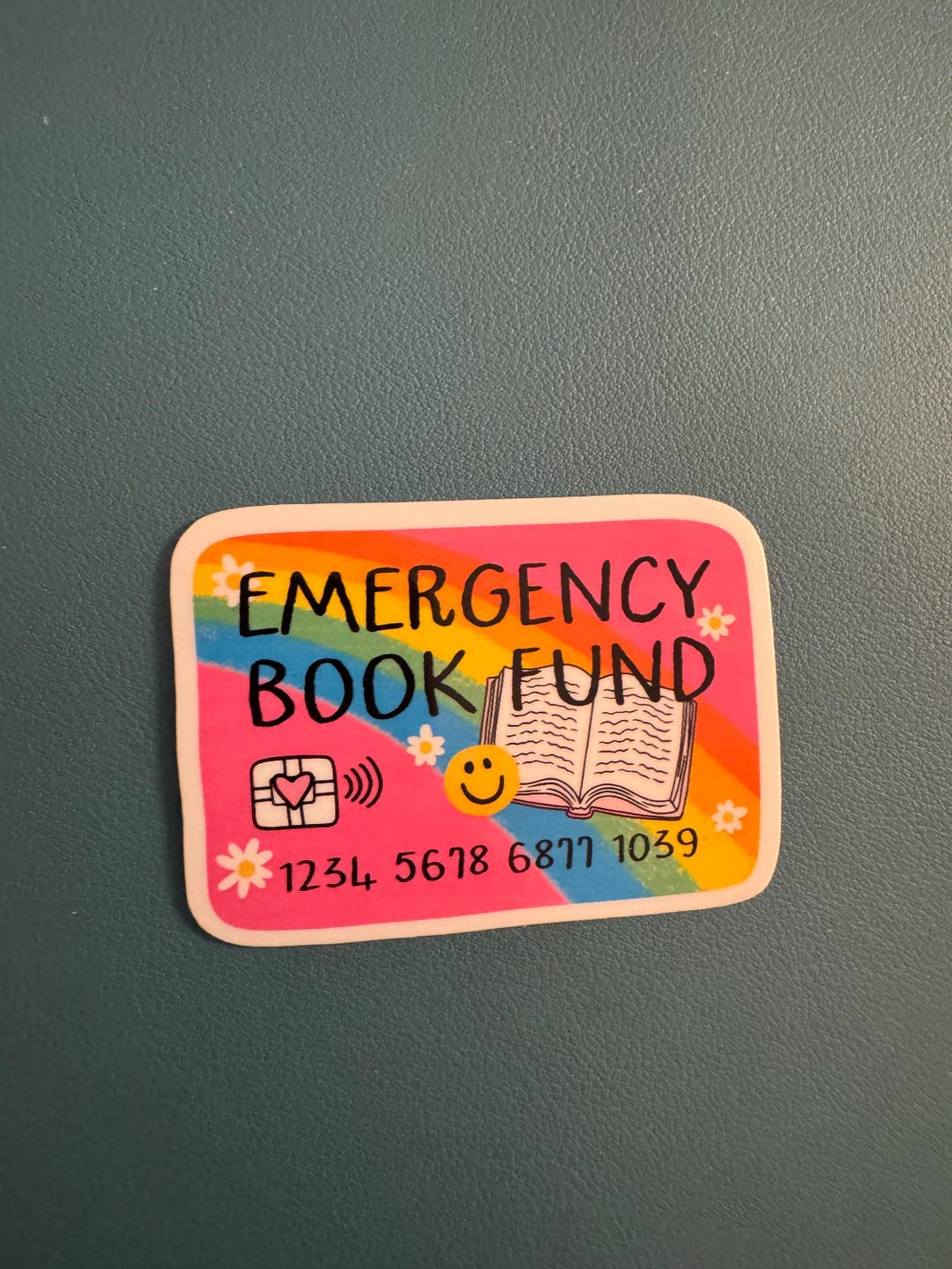 Emergency Book Fund, Waterproof Vinyl Sticker, Book Lovers Fund, Gift ...