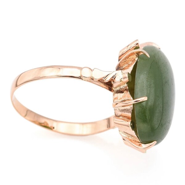 14k Jade Ring - Etsy