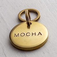 Personalized Gold Dog Tag Custom Engraved ID for Dogs Microchip ...