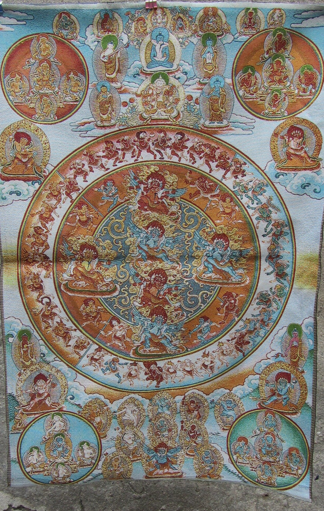 58 Wrathful Deities of the Bardo Buddha Life Thangka Painting Buddha ...