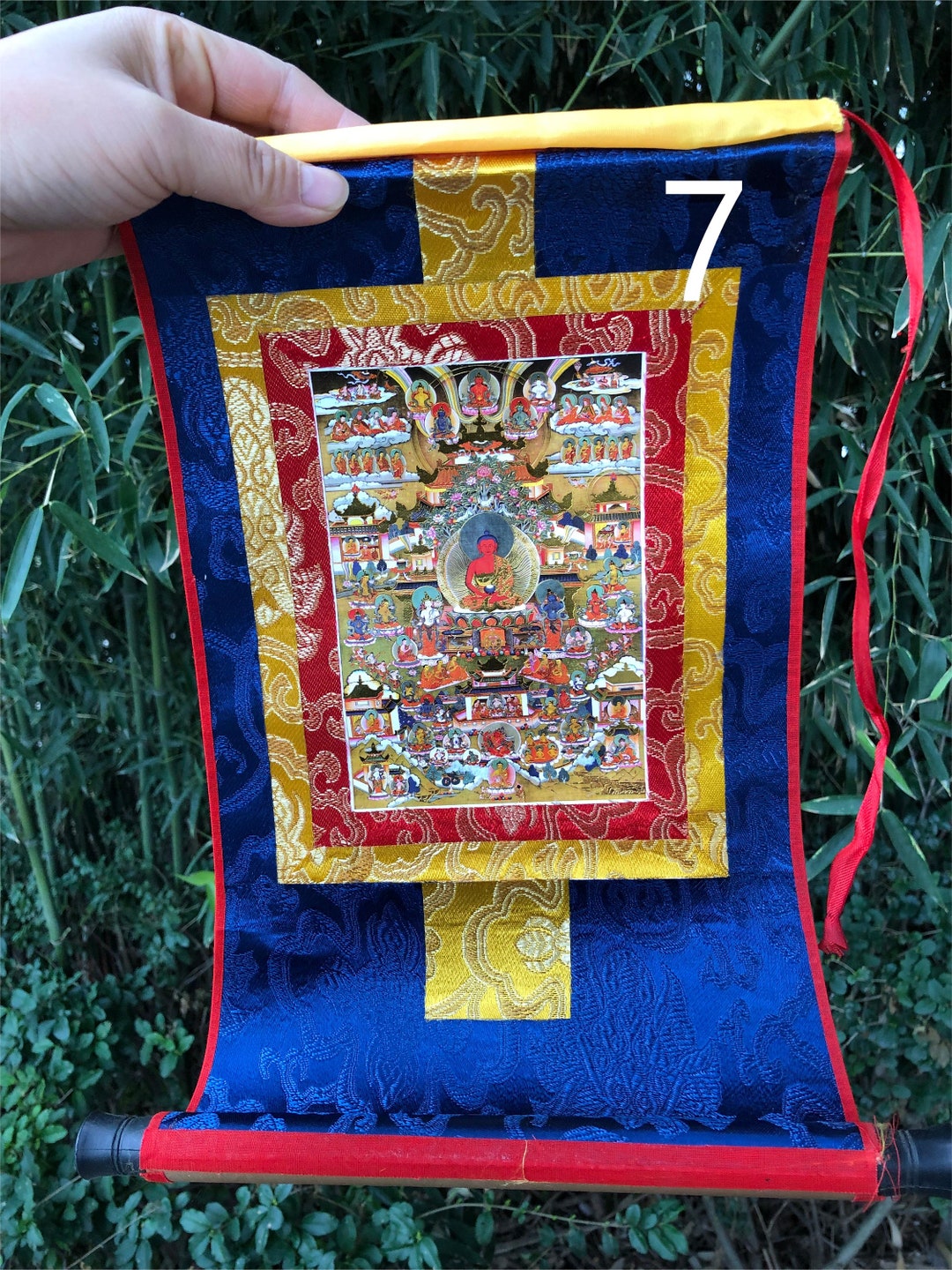 Thangka Shakyamuni Thangka-gautama Tibetan Wall Hanging Deco Tangka ...