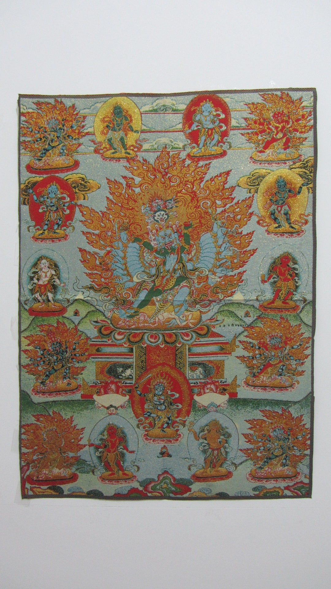 35inch Vidyā-rāja FUDO MYO-O acalathangka, Tibetan Thangka Painting ...