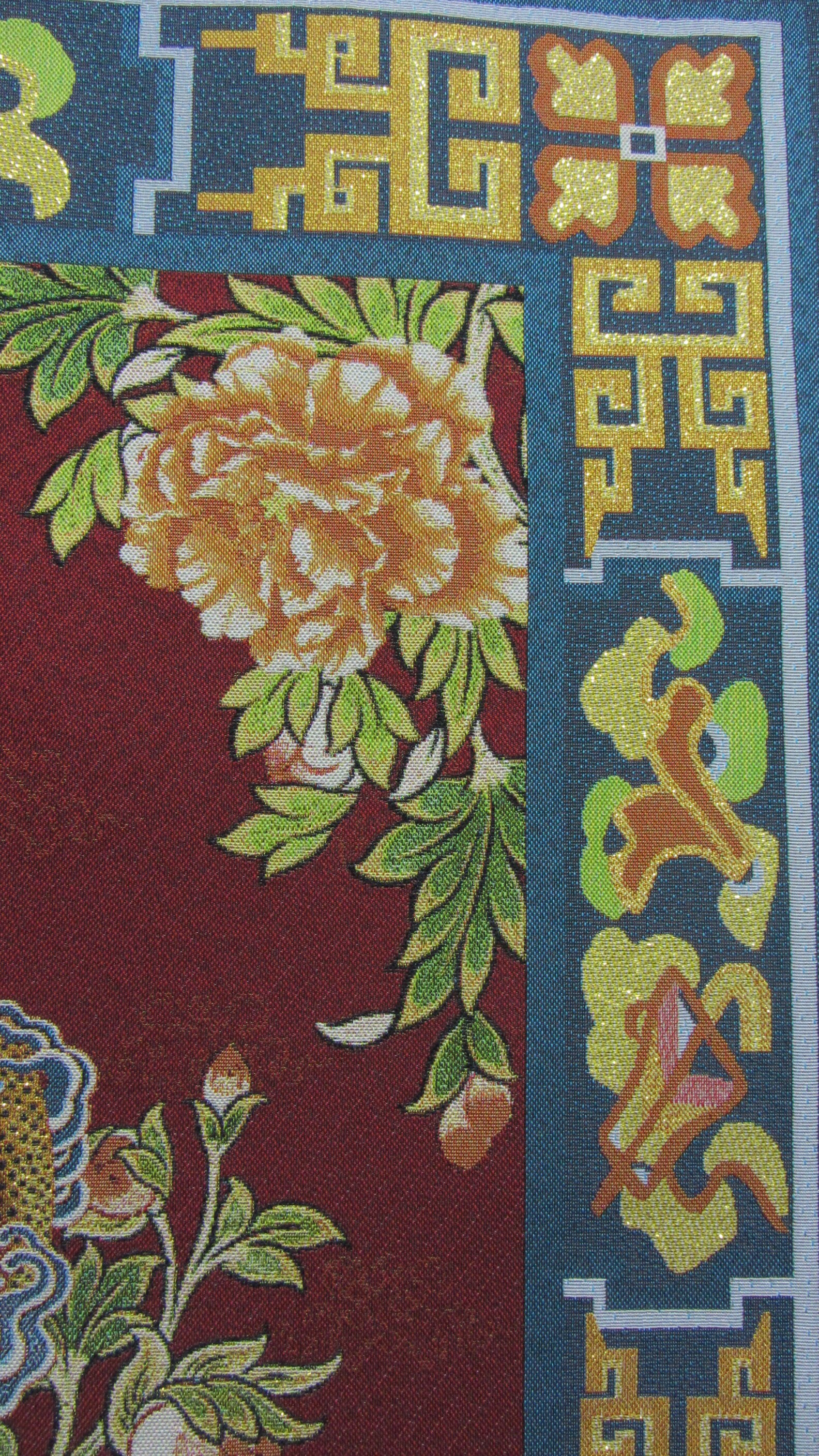 Tibetan Thangka Silk Print Painting Buddhist Deity Crafts Double Fish ...
