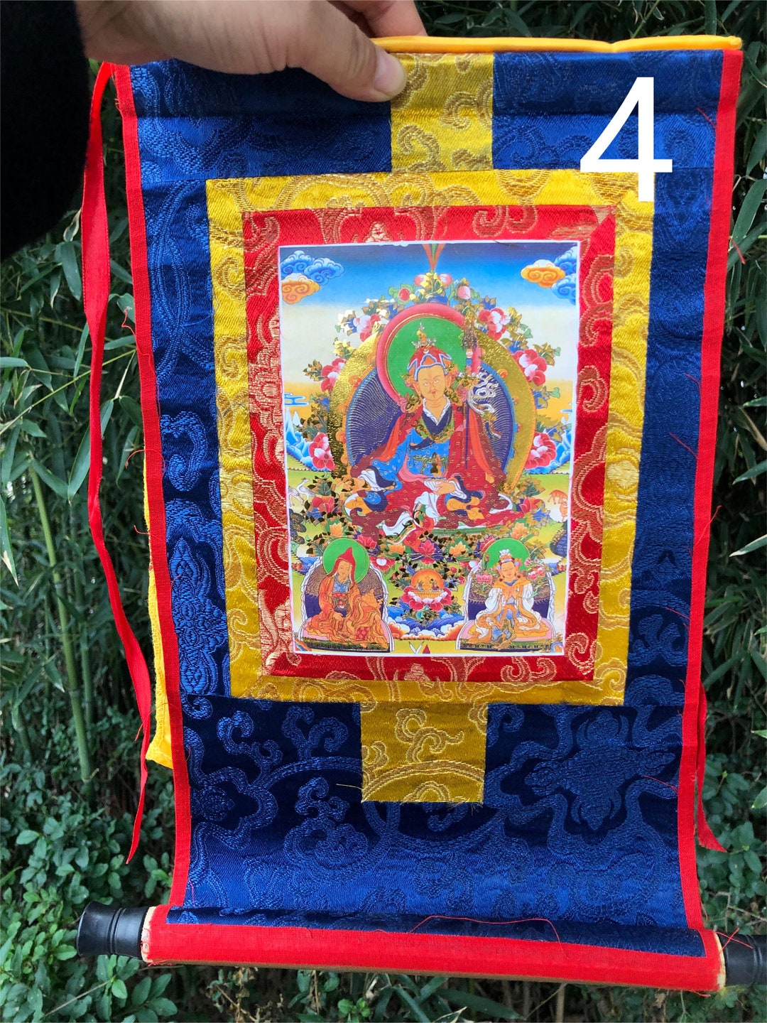 Hand Painted Buddha Thangka Shakyamuni Thangka-gautama Tibetan Wall ...