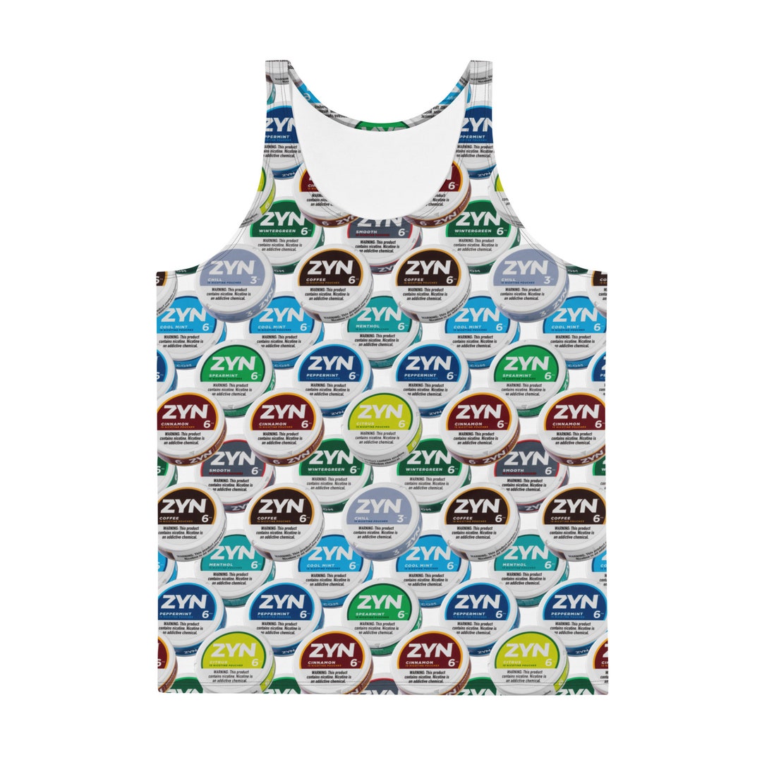 Zyn Nicotine Pouch Container Men's Tank Top Unofficial Merch - Etsy