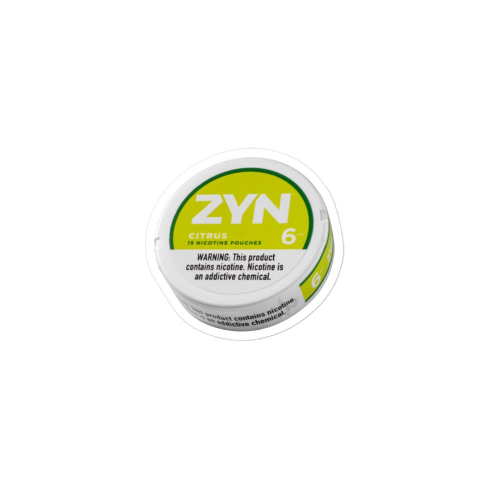 Sticker ZYN Zyn Citrus Nicotine Sticker Unofficial Zyn Merch - Etsy