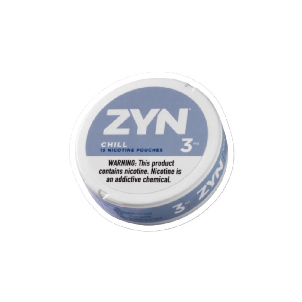 ZYN Zyn Chill Nicotine Sticker Unofficial Zyn Merch - Etsy