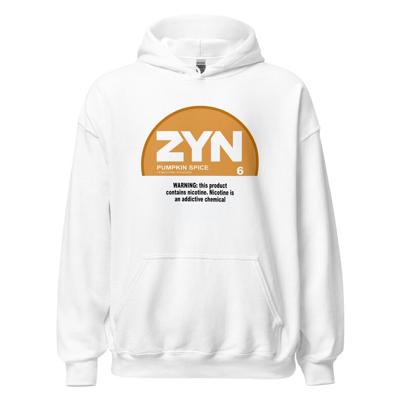 Zyn Pumpkin Spice Flavor Hoodie Unofficial Merch Seasonal - Etsy