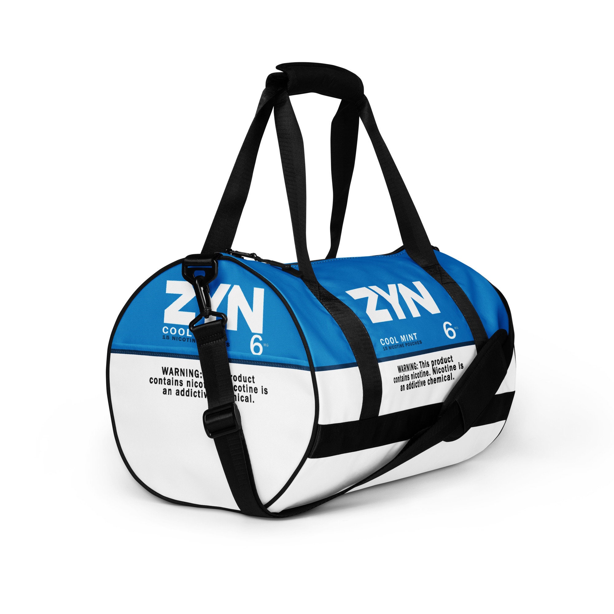 Zyn Cool Mint All-over Print Gym Bag Unofficial Merch Duffle Bag - Etsy