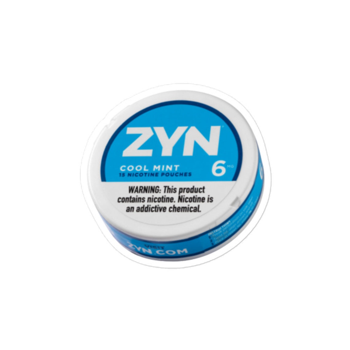 Sticker Zyn Cool Mint Sticker Nicotine Pouch Unofficial Zyn Merch - Etsy