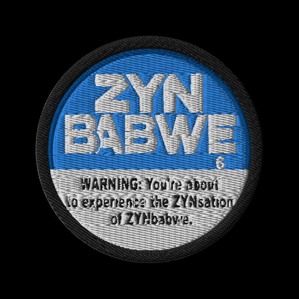 Zyn Zynbabwe Embroidered Patch Unofficial Zyn Merch - Etsy