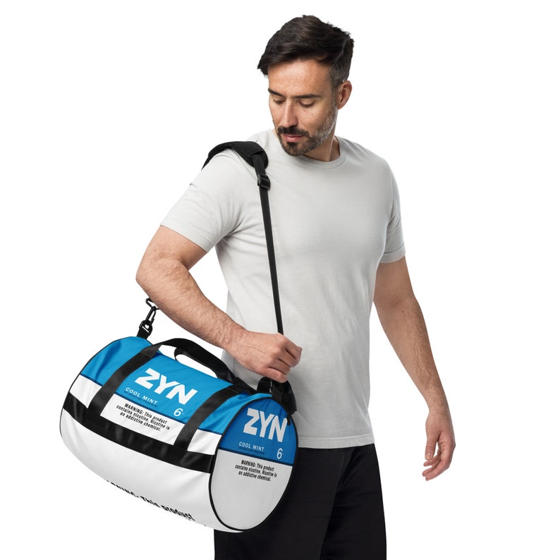 Zyn Cool Mint All-over Print Gym Bag | Unofficial Merch | Duffle Bag - Etsy