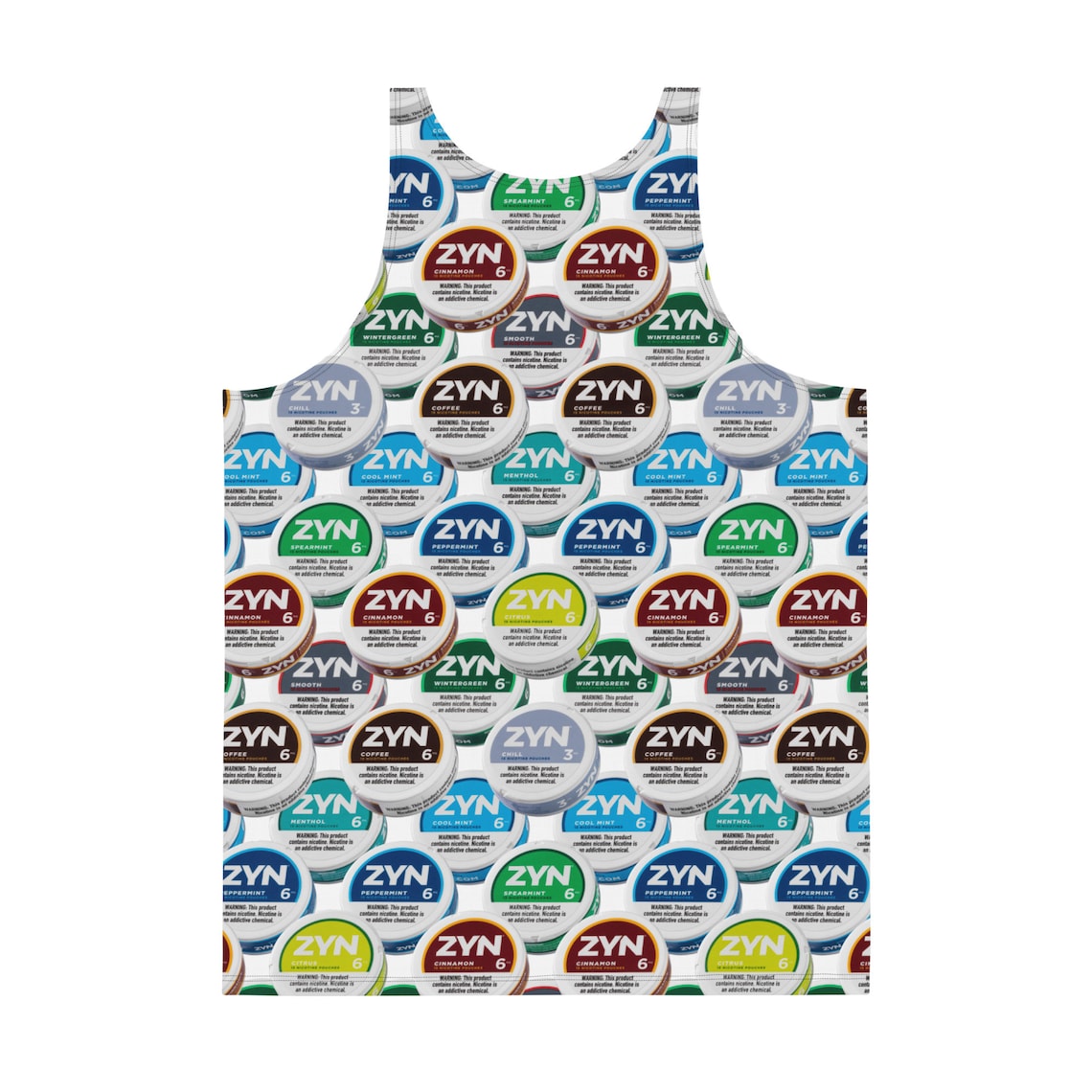 Zyn Nicotine Pouch Container Men's Tank Top Unofficial Merch - Etsy