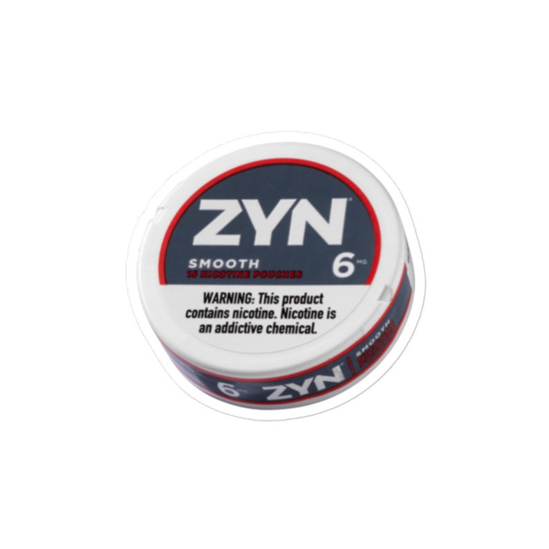 Sticker Zyn Smooth Nicotine Pouch Sticker | Unofficial Zyn Merch - Etsy