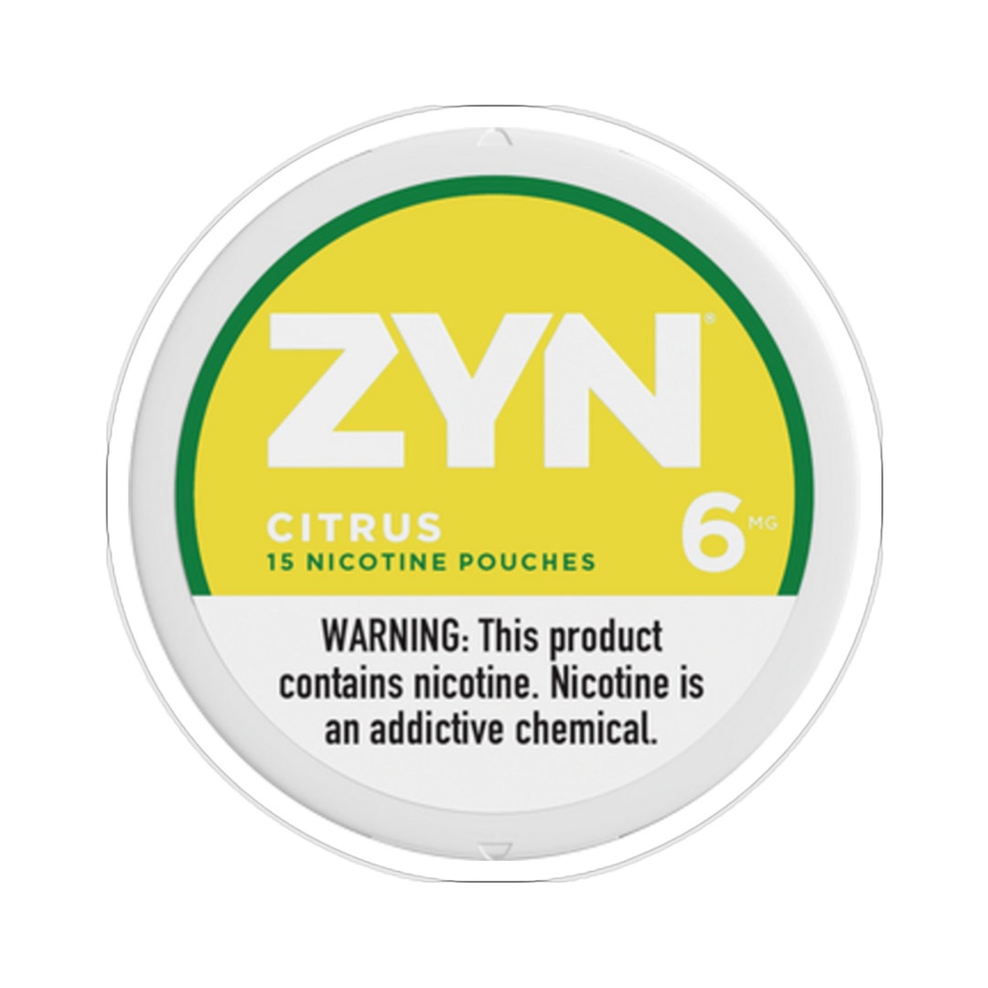 Sticker ZYN Zyn Citrus Nicotine Sticker | Unofficial Zyn Merch - Etsy