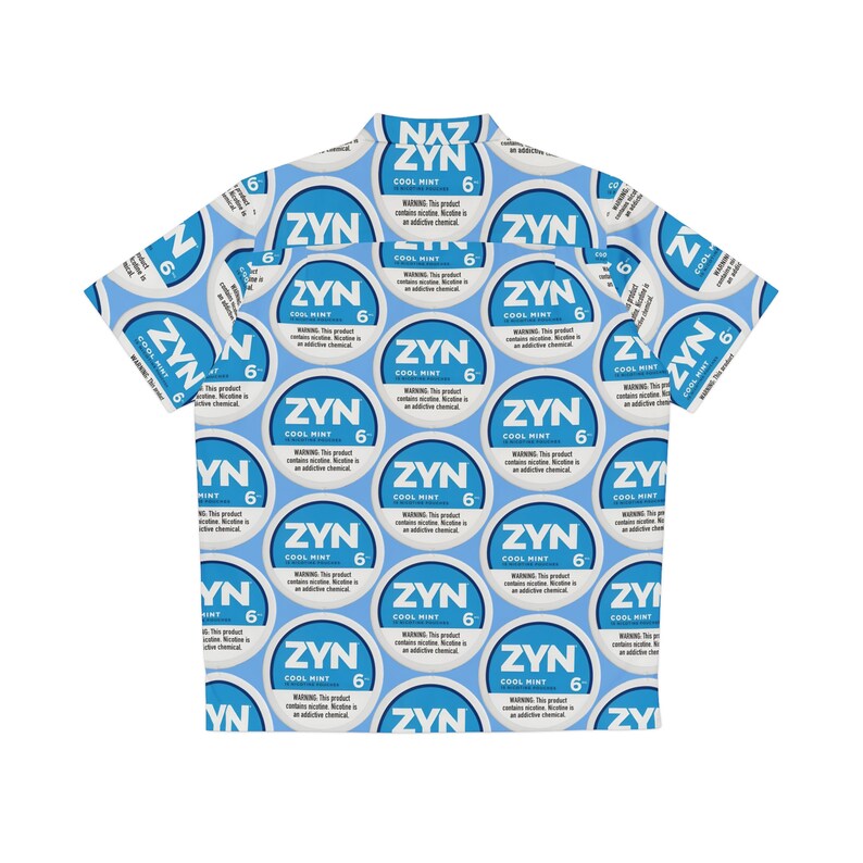 Zyn Cool Mint Hawaiian Shirt Unofficial Zyn Inspired Tropical Wear - Etsy