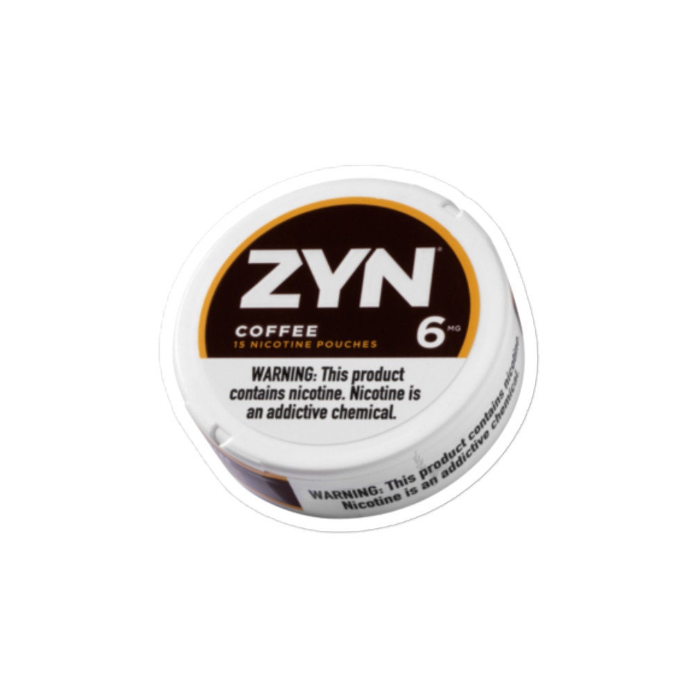 Sticker ZYN Zyn Coffee Nicotine Sticker Unofficial Zyn Merch - Etsy