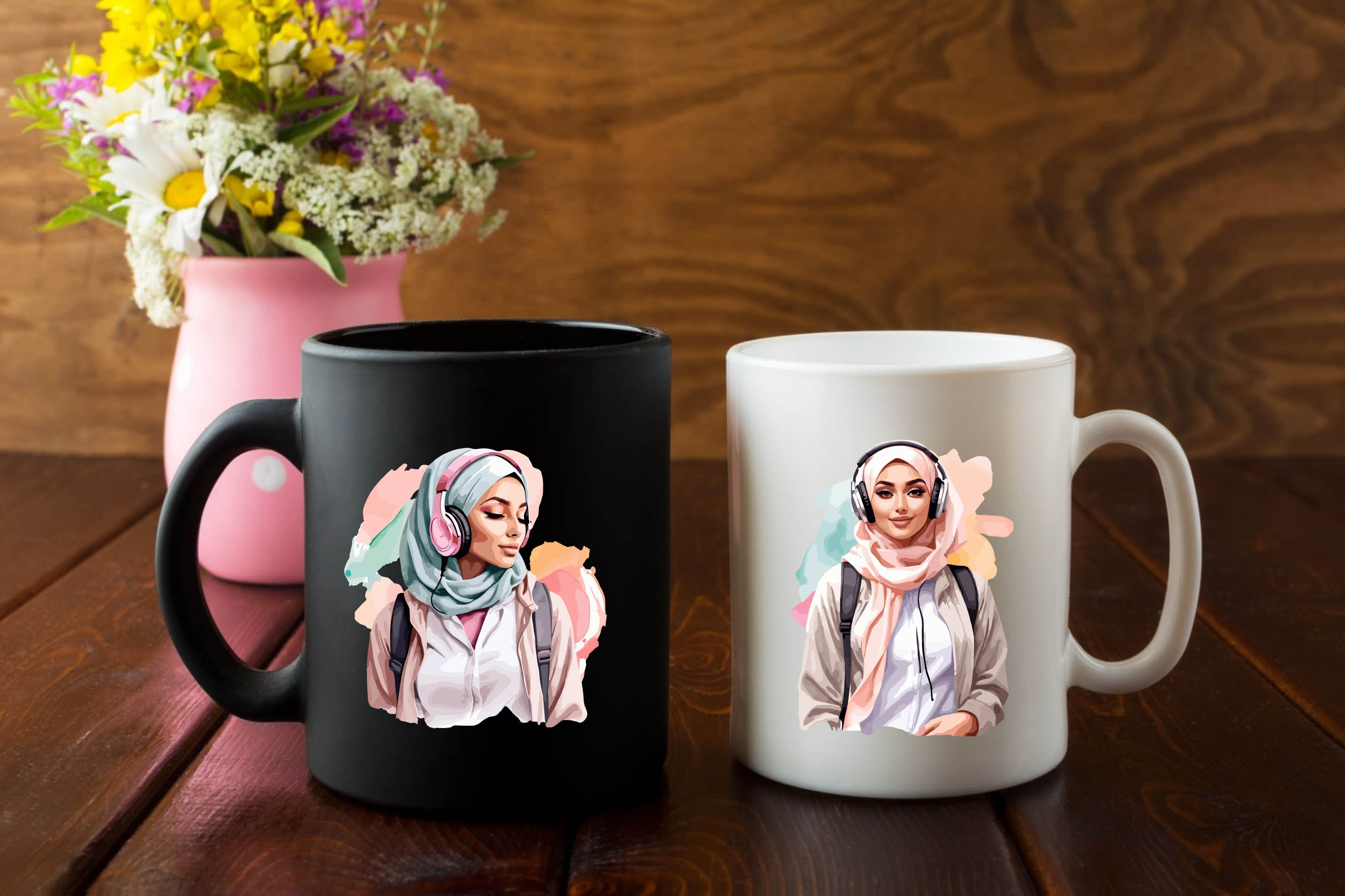 Muslim Hijabi Girl | Muslim Hijab | SVG Digital FILE | Muslim Gift ...