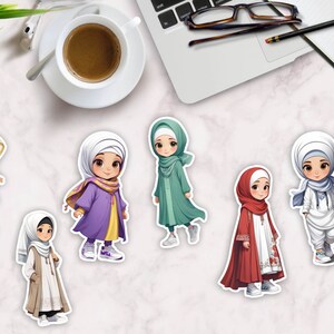 Muslim Hijabi Girl | Islamic Digital Planner Sticker | Cute Kids ...
