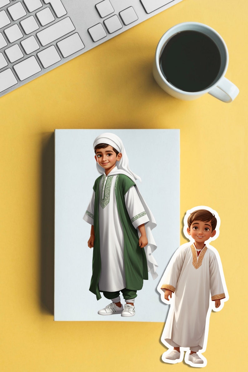 Muslim Boy | Islamic Digital Planner Sticker | Cute Boys Kid | Muslim ...