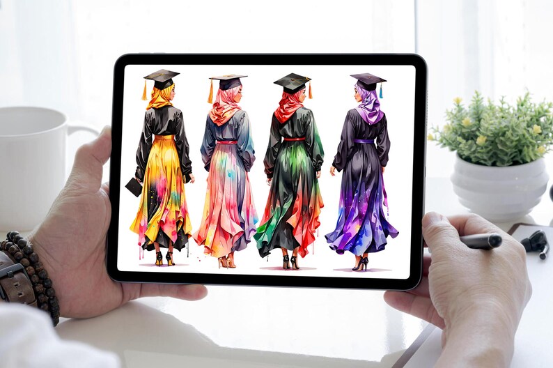 Graduation Hijab Muslim Girl | Convocation Islamic | Digital Files PNG ...