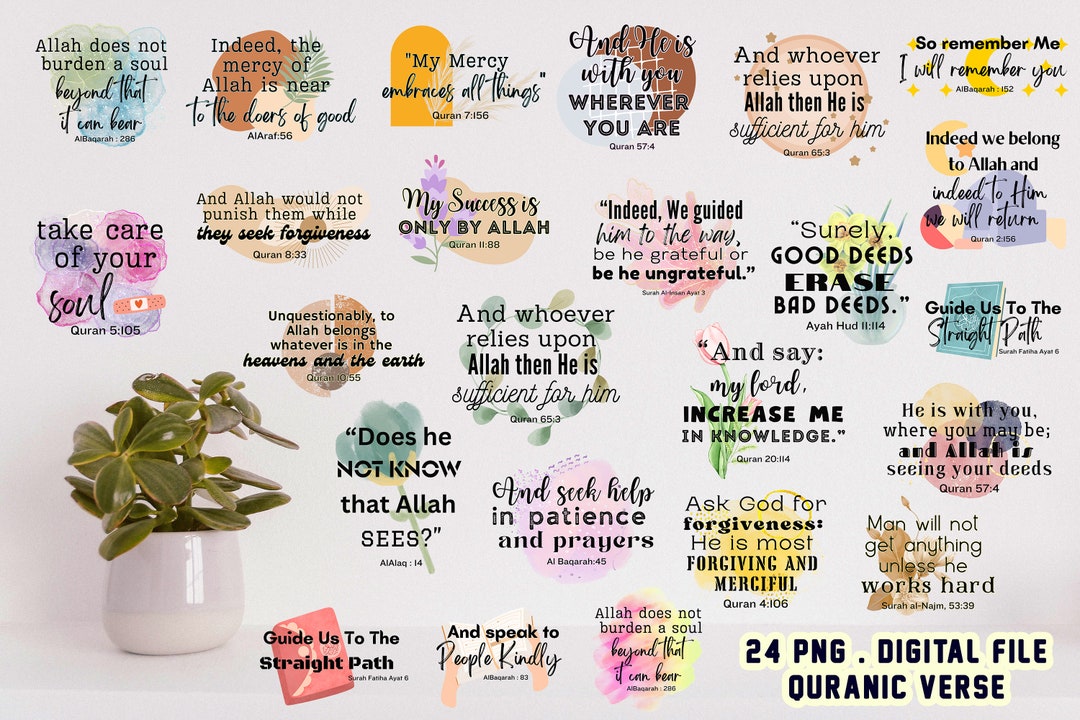 Islamic Digital Planner | QURANIC VERSE | Digital File Stickers ...