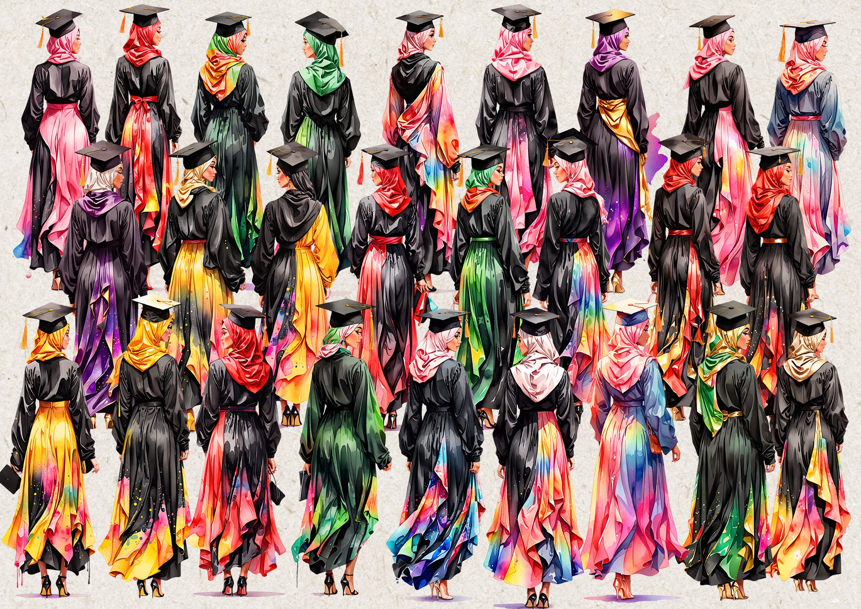 Graduation Hijab Muslim Girl | Convocation Islamic | Digital Files PNG ...