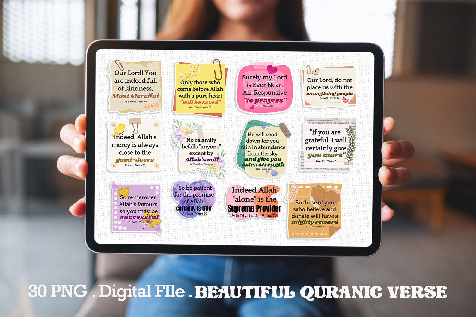 Islamic Digital Planner | QURANIC VERSE | Digital File Stickers ...