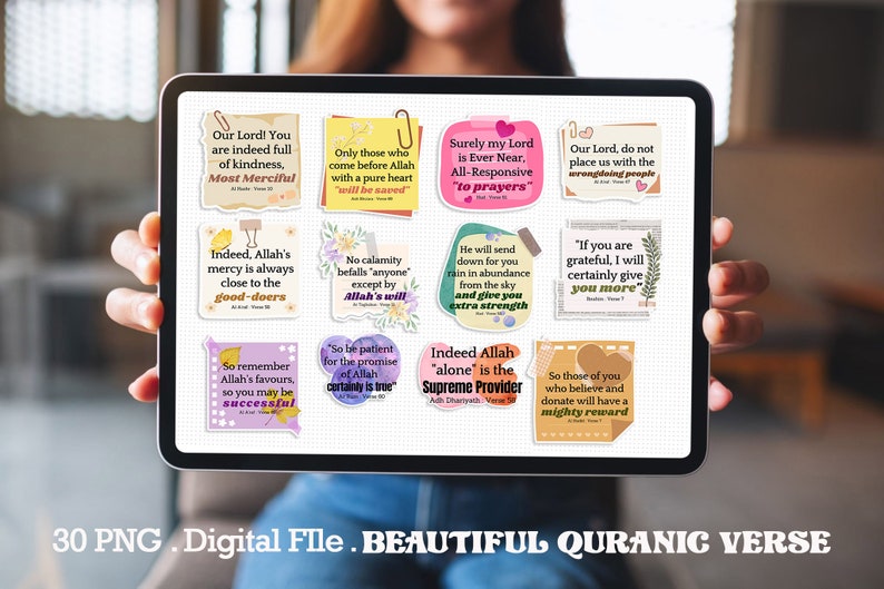 Islamic Digital Planner | QURANIC VERSE | Digital File Stickers ...