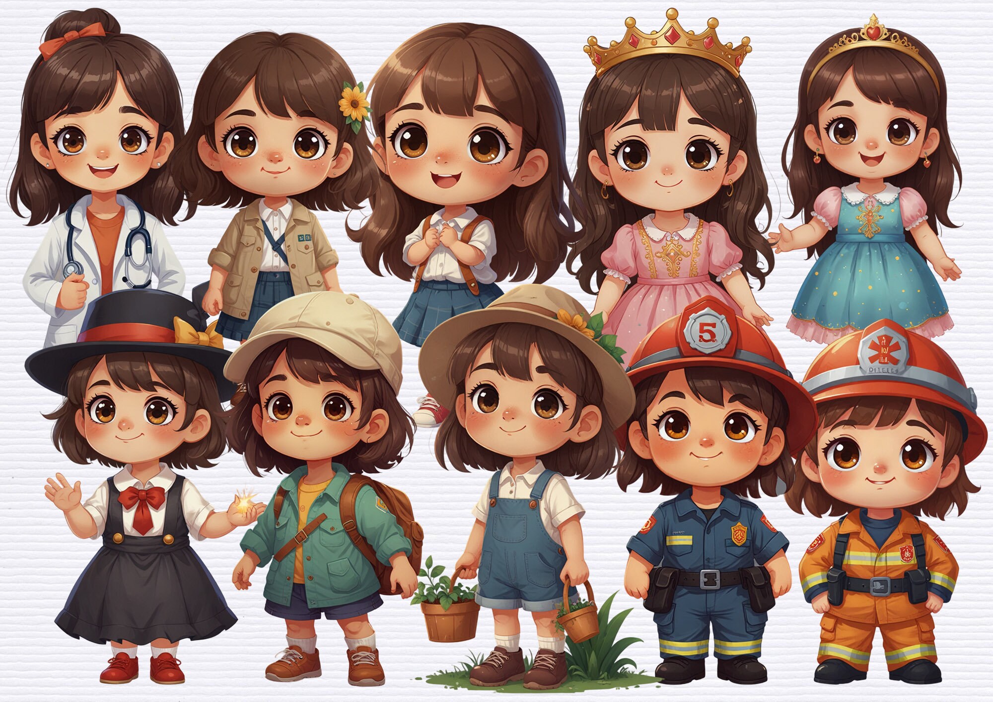 Kids Ambition PNG | Digital Files | Kids Costumes | Kids Dressed ...