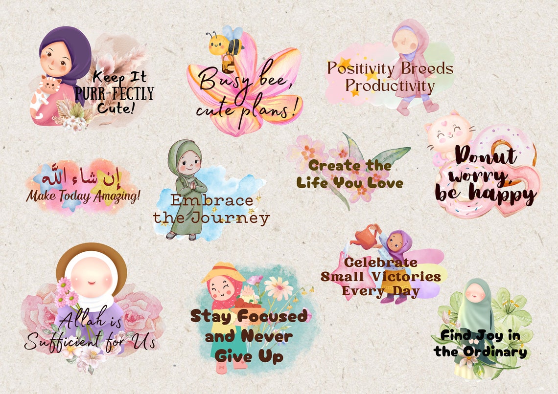 Islamic Digital Stickers | Muslim Planner Stickers | Islamic Planner ...