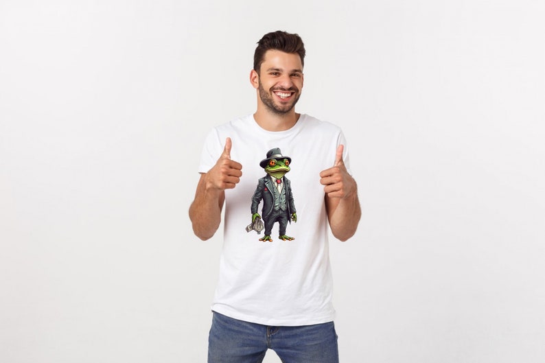 Watercolor Frog Mafia Frog Funny Frog Frog Digital File - Etsy