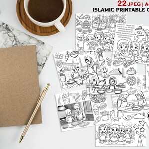 Islamic Coloring Pages | Muslim Kids | Digital Files JPEG | Printable ...