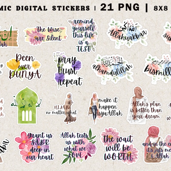 Cute Stickers Muslim - Etsy