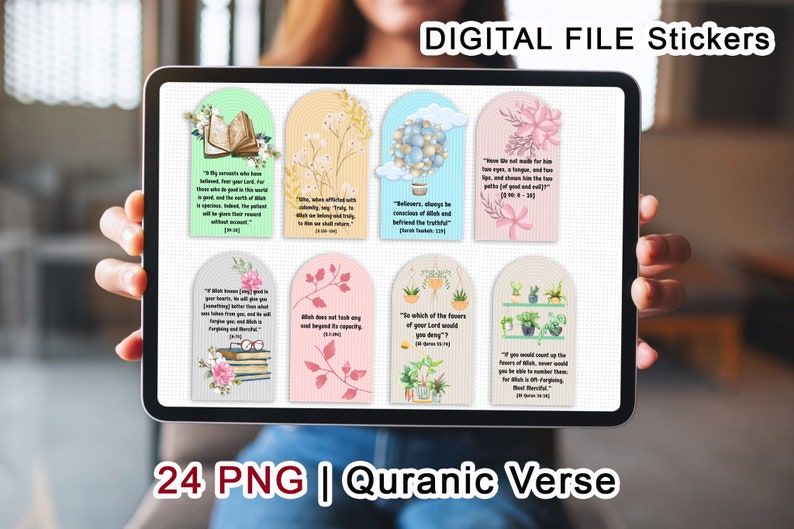 Islamic Digital Planner | QURANIC VERSE | Digital File Stickers ...