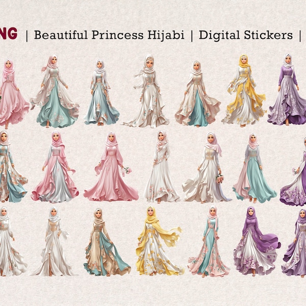 Princess Hijab - Etsy