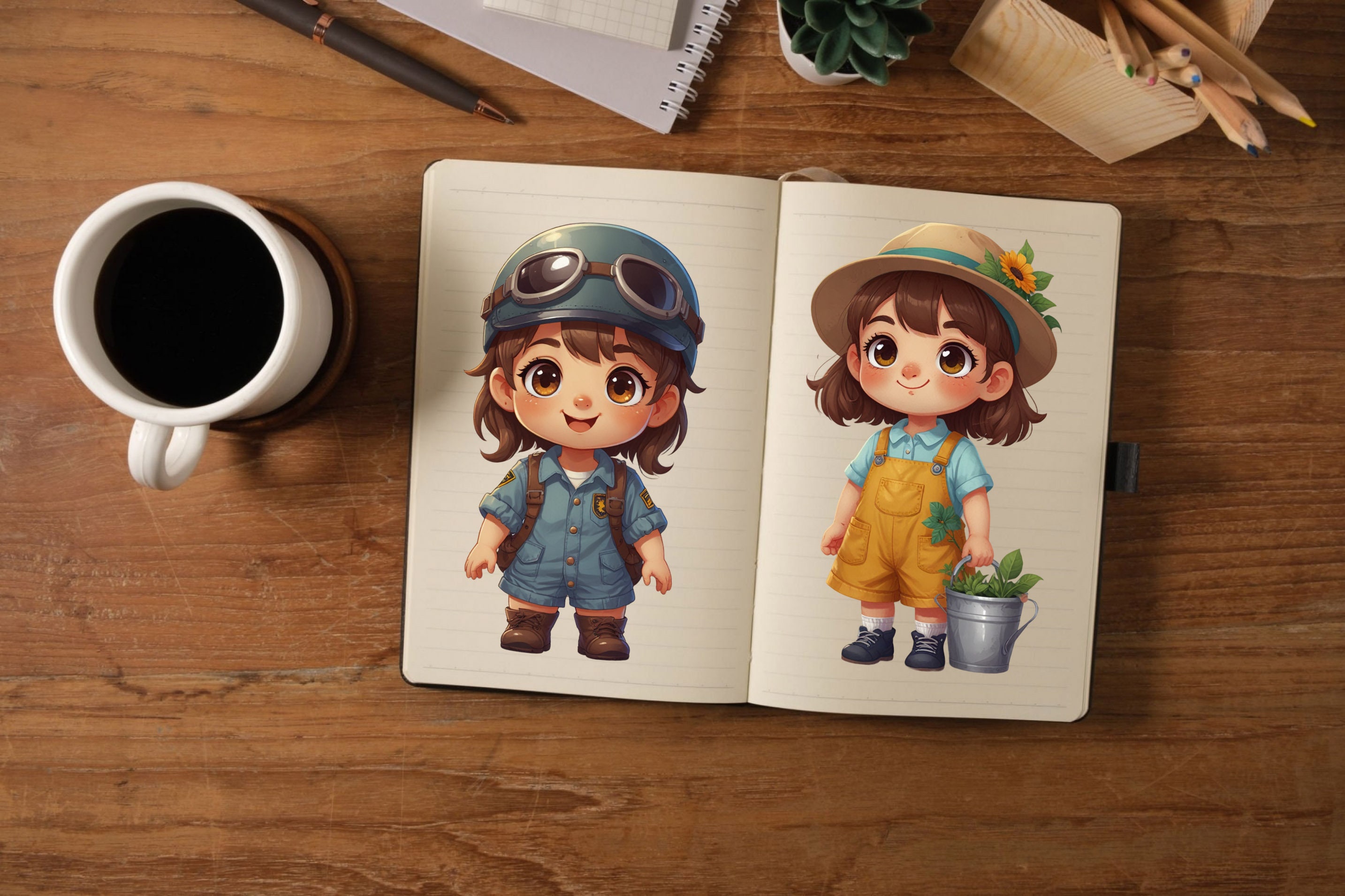 Kids Ambition PNG Digital Files Kids Costumes Kids Dressed Happy Kids ...