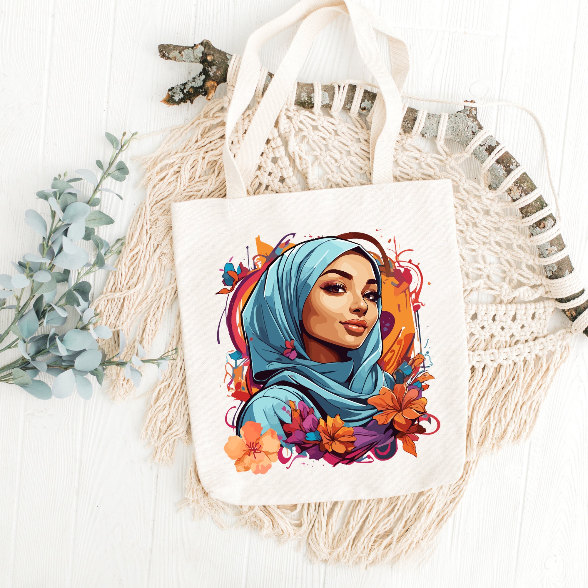 Muslim Hijabi Girl Muslim Hijab SVG Digital FILE Muslim Gift Present ...