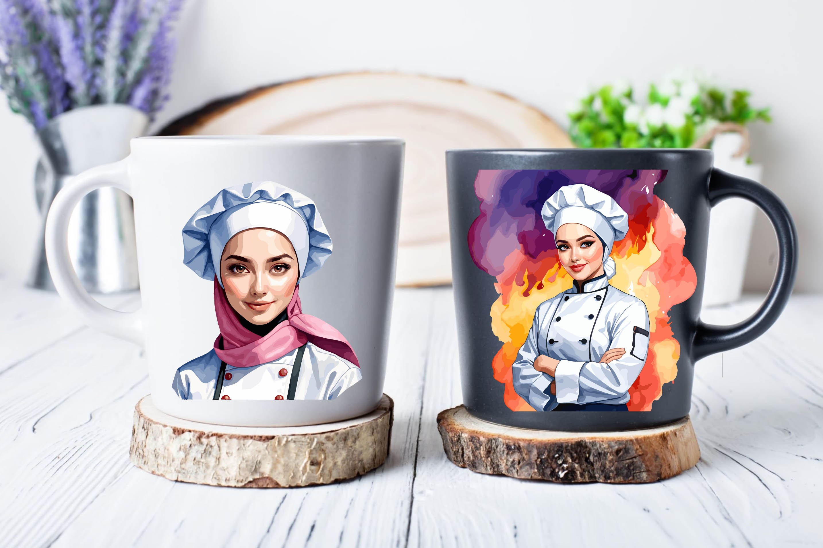 Woman Chef Muslim Hijab Chef Hijabi Chef Cook SVG Digital FILE Hijabi ...