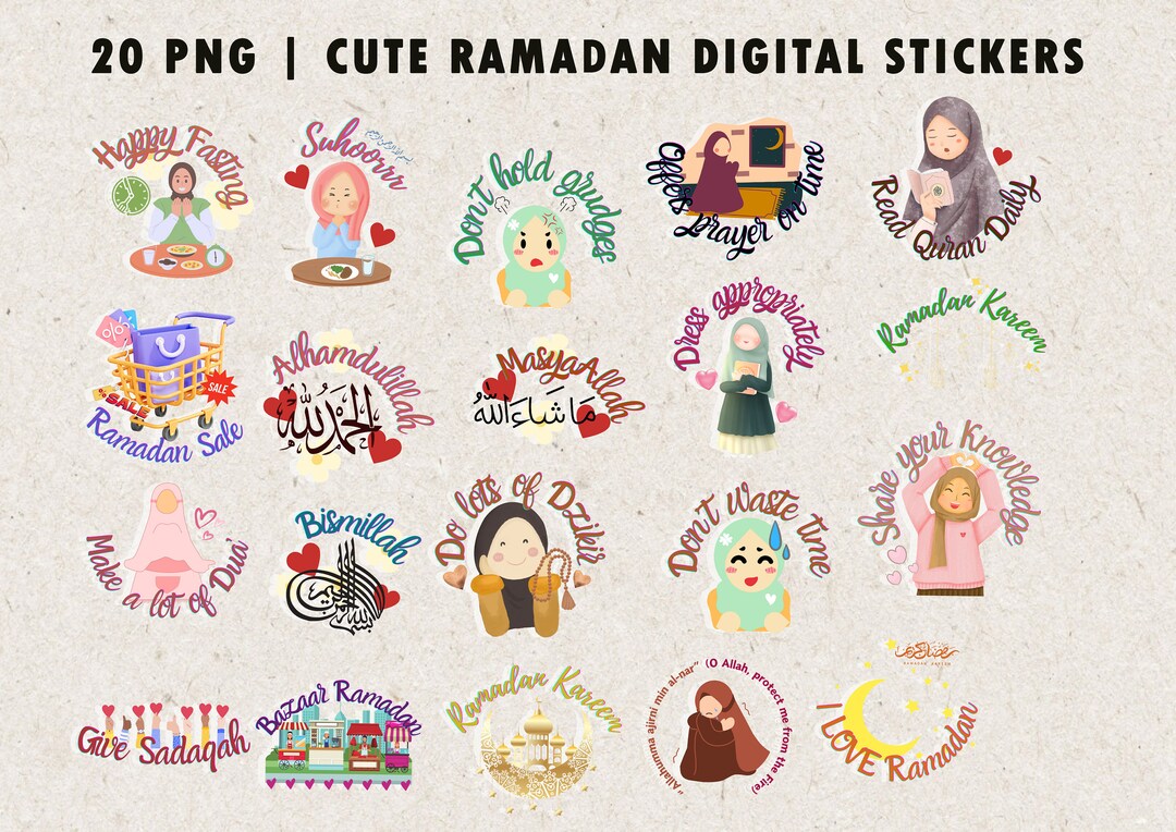 Islamic Digital Planner Sticker | Ramadan | Ramadan Stickers | Digital ...