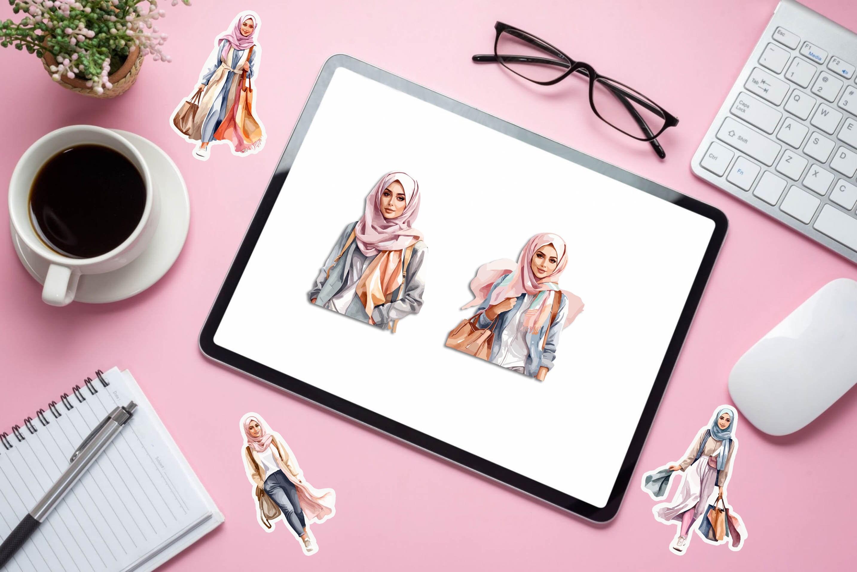 Muslim Hijabi Girl | Muslim Hijab | SVG Digital FILE | Muslim Gift ...