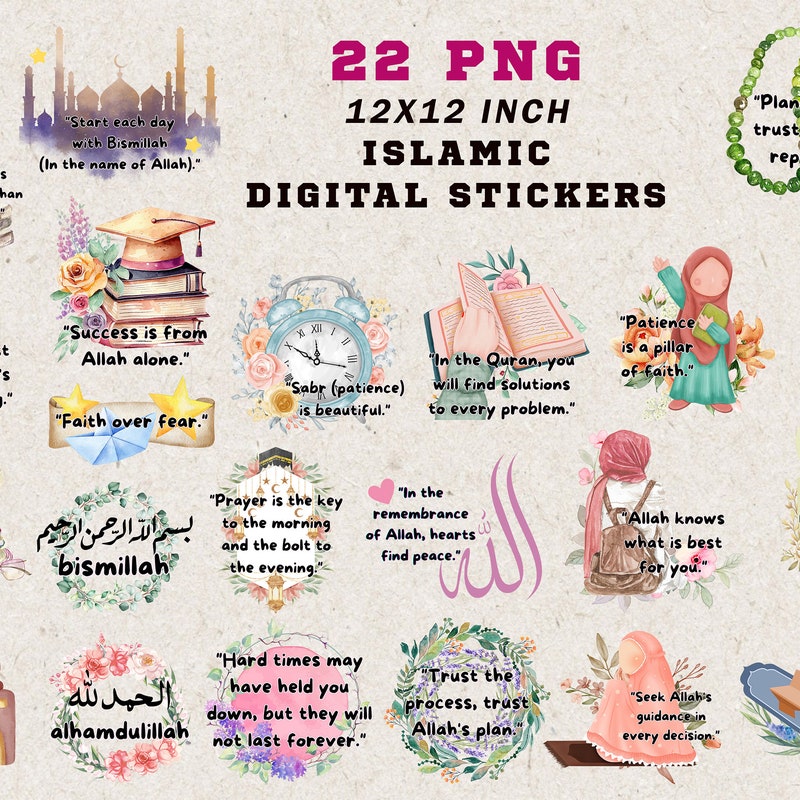 Png Islamic Sticker - Etsy UK