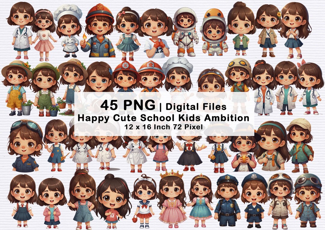 Kids Ambition PNG | Digital Files | Kids Costumes | Kids Dressed ...