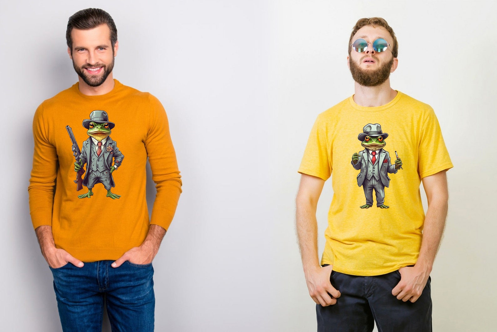 Watercolor Frog Mafia Frog Funny Frog Frog Digital File - Etsy