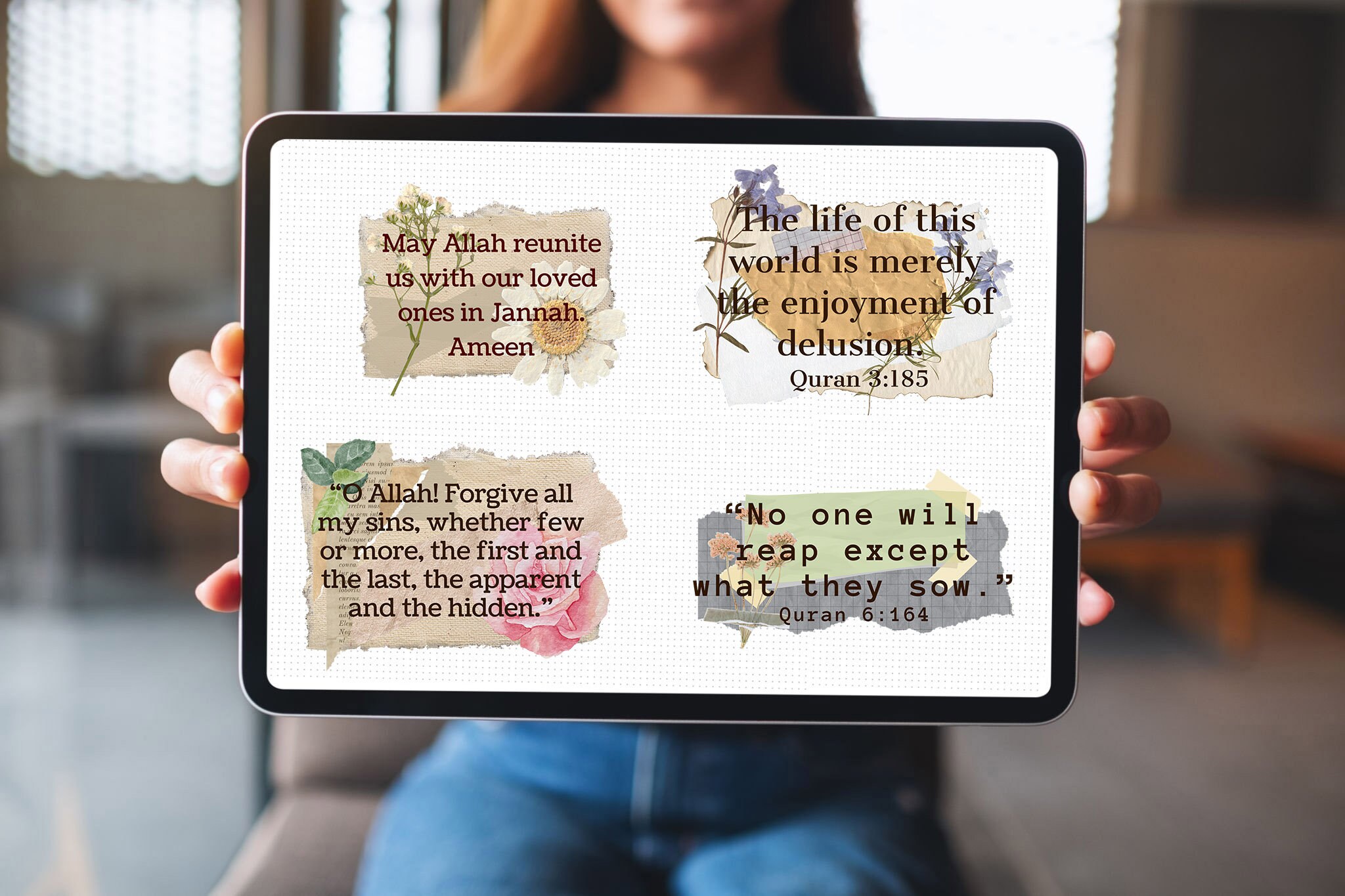 Islamic Digital Stickers Pack for iPad | Vintage Trendy Muslim PNG ...